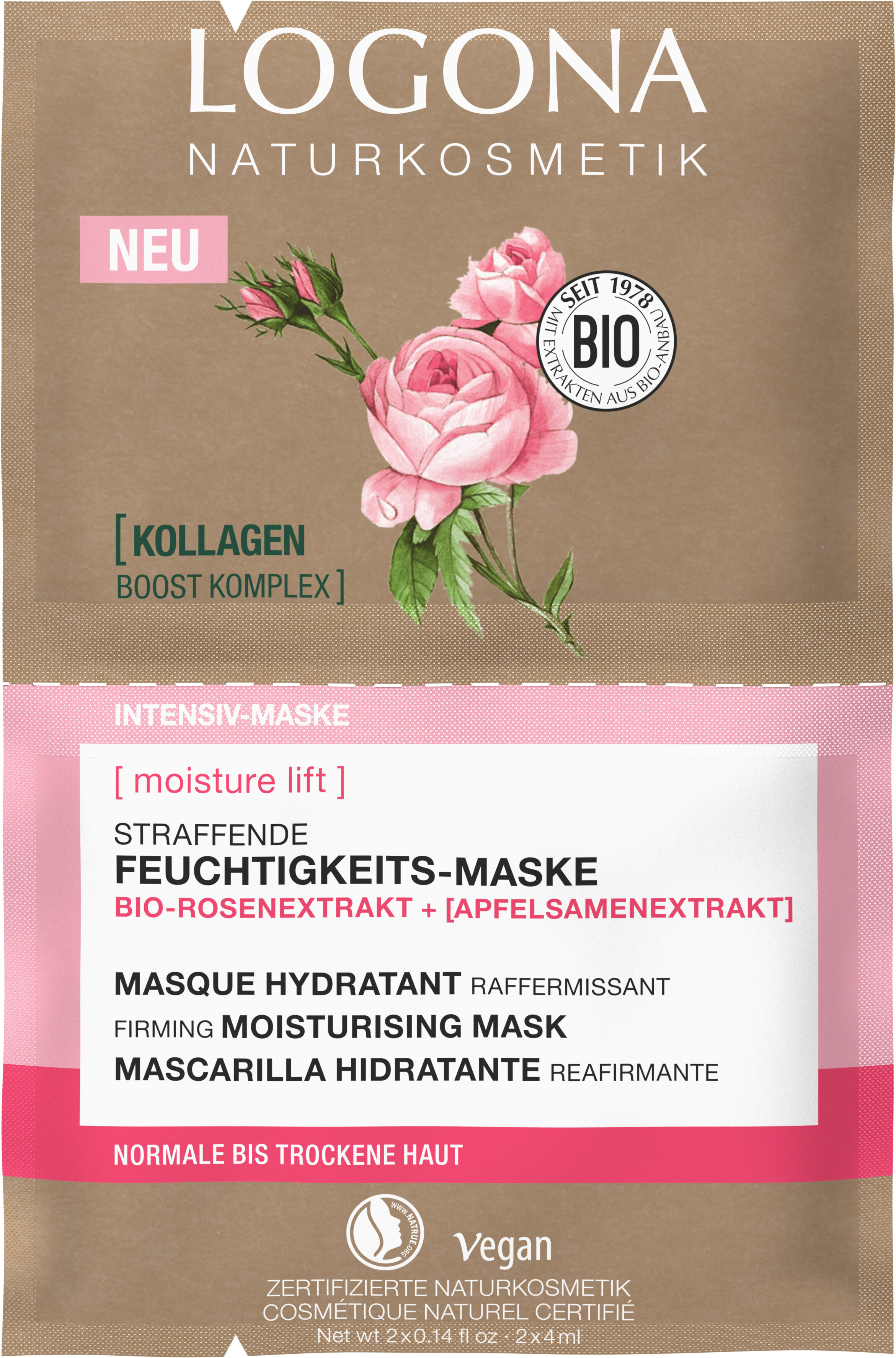 Moisture Lift Feuchtigkeits-Maske | LOGONA Naturkosmetik